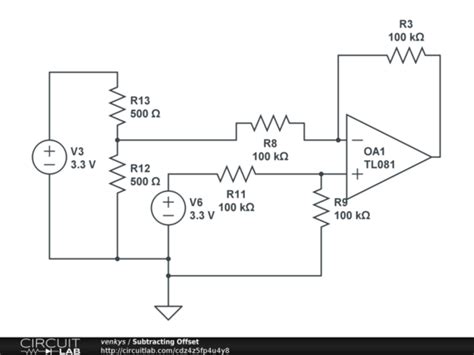 Subtracting Offset Circuitlab