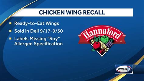 Hannaford Recalls Chicken Wings Because Of Labeling Issue