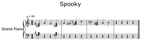 Spooky Sheet Music For Piano