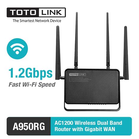 Totolink Ac1200 Wireless Dual Band Mu Mimo Router With Gigabit Wan