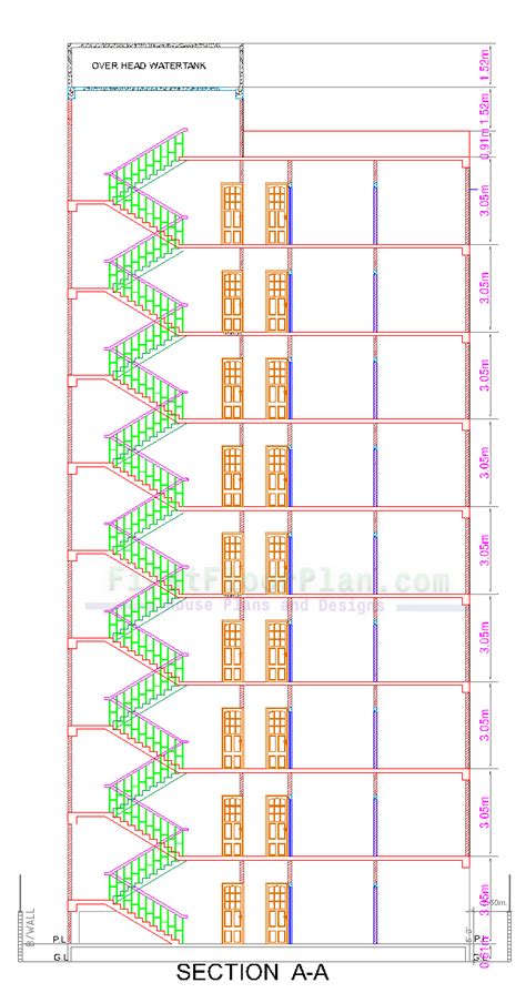 High Rise Building Designs And Plans Autocad Dwg File First Floor