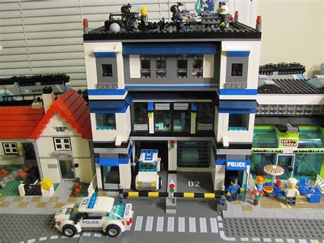 Lets Build Custom Lego City Police Station Hq Moc Youtube Lego City