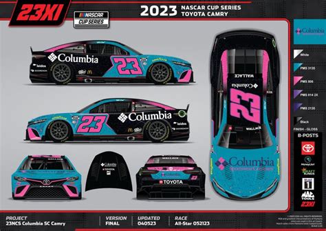 2023 23 23XI Racing Paint Schemes Jayski S NASCAR Silly Season Site