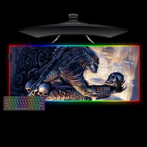Predator Concrete Jungle Design M Xxl Size Rgb Lit Mouse Pad