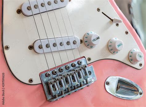 Electric Guitar Strings Close Up