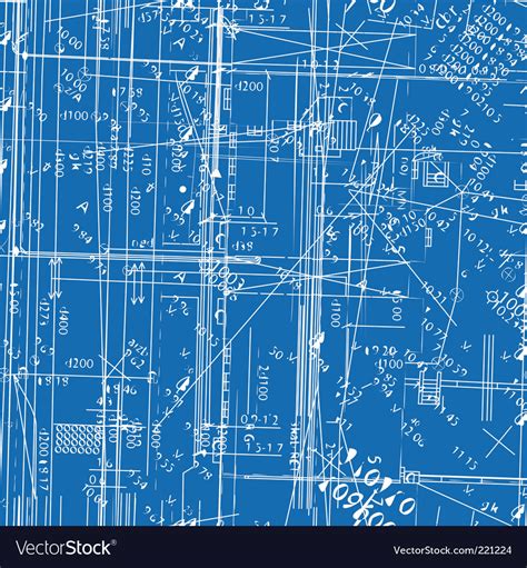Simulating Engineering Blueprint Royalty Free Vector Image