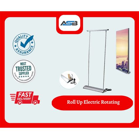 Electric Rotating Roll Up Bunting Stand [roll Er] Shopee Malaysia
