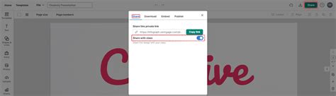 Sharing With Your Class Venngage Knowledge Base