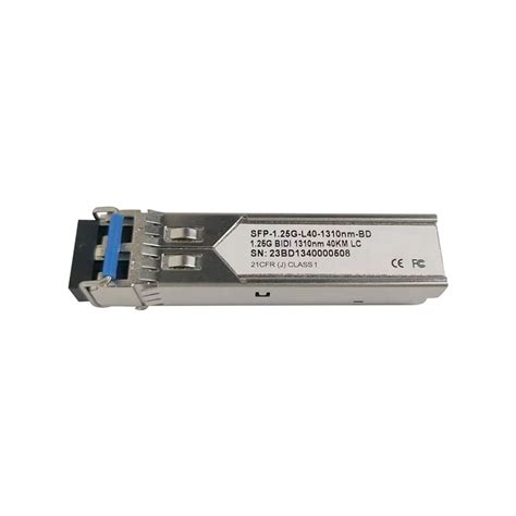 Gigabit Fiber Sfp Module 125g Single Mode Dual Fiber 40km Lc 1310nm