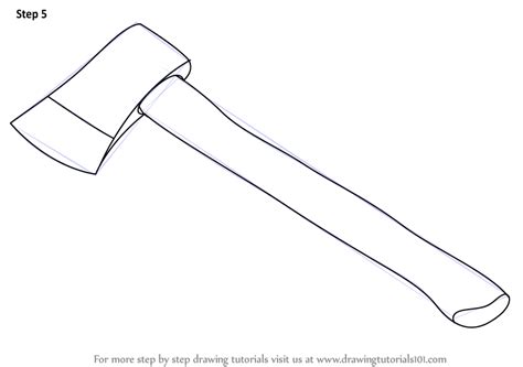 Learn How To Draw An Axe Tools Step By Step Drawing Tutorials