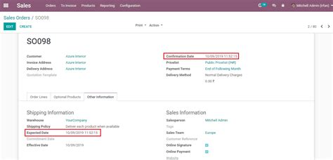 How To Configure Lead Time In Odoo 12