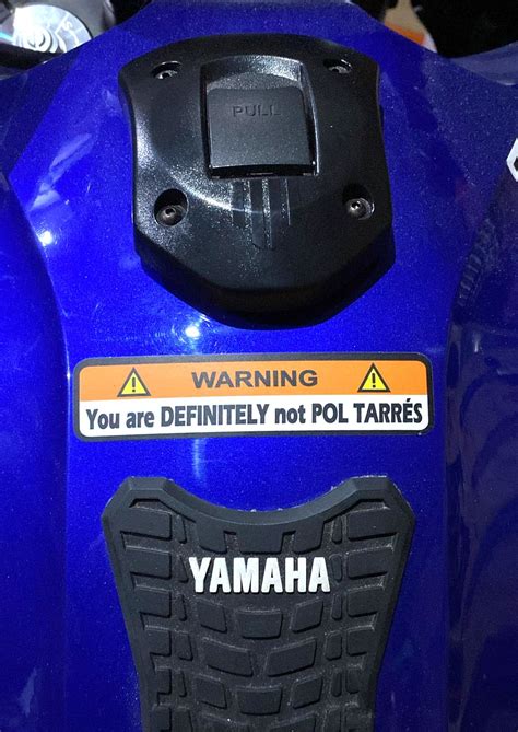 Warning Sticker