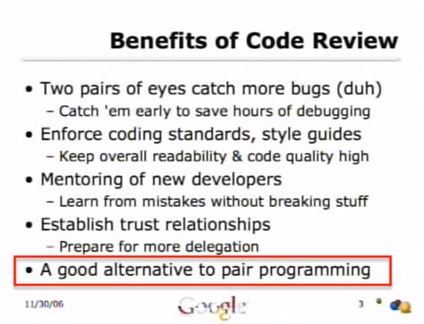 Code Review The Unit Of Work Should Be A Single Commit