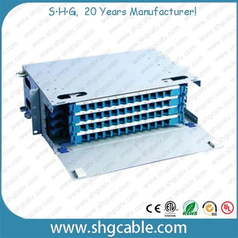 48 Sc Fc Lc St Splice Adapter Rack Mounted Optical Fiber Distribution Frame Odf Optical Fiber