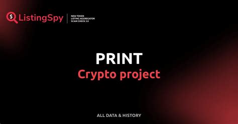Print Crypto Project Info Print Listings Events Charts Community Analysis Listingspy