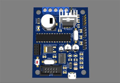 MySensors Irrigation Controller PCB 1 Arduino UNO LCD OSHWLab