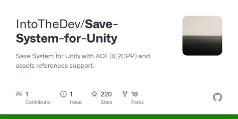 GitHub IntoTheDev Save System For Unity Save System For Unity With