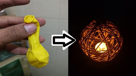 How To Make A Lantern Kandil For Candle With Balloon For Christmas
