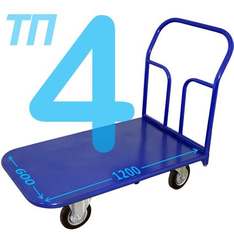 Тележка платформенная ТП 4 (г/п 300-500 кг, 600х1200 мм, колёса на ...