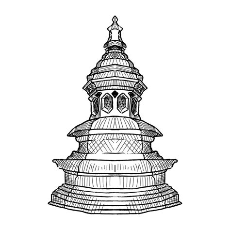 Dessin Du Bâtiment Vecteur Premium