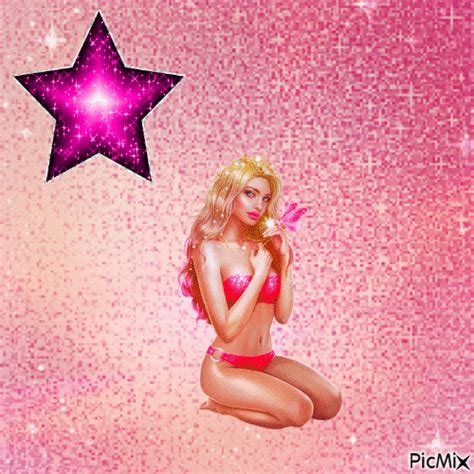 Woman In Pink Bikini  Animado Gratis Picmix