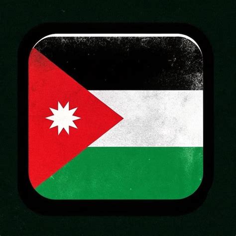 Jordanian Flag Premium Ai Generated Image