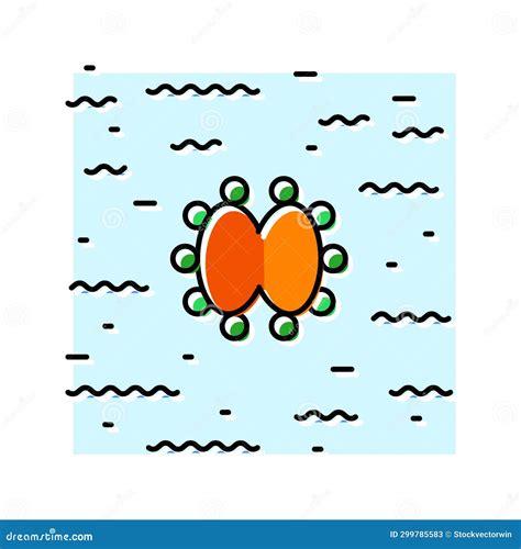 Efecto Hidrofóbico Bioquímica Color Icono Vector Stock de ilustración Ilustración de vida
