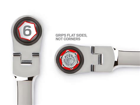 13 Mm Flex Ratcheting 6 Point Combination Wrench Tekton