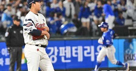 사진 김지찬에게 역전 3점 홈런 맞은 나균안