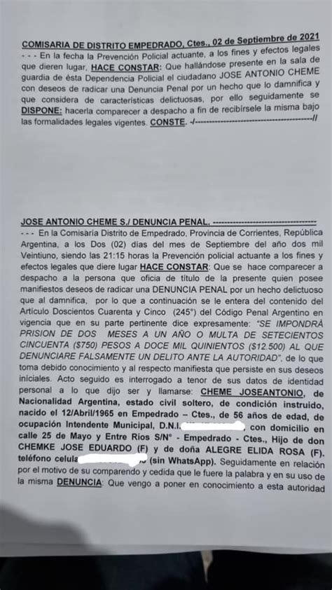 Intendente de Empedrado denunció que recibió amenazas de muerte Corrientes al Día