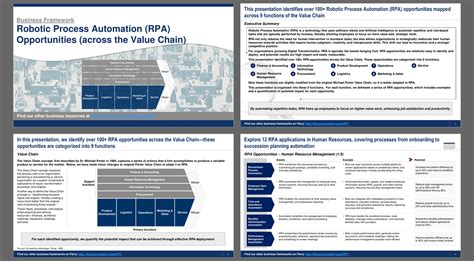 Robotic Process Automation Rpa Opportunities Across Value Chain Ppt Slide Deck