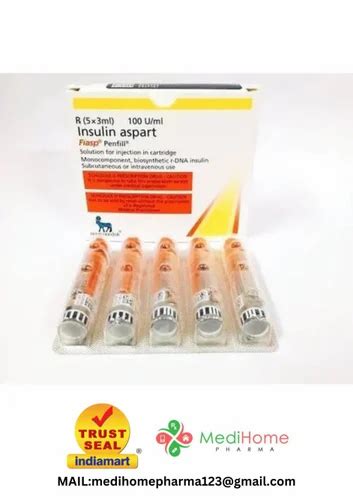 Fiasp Penfill Insulin Aspart Injection 100 Iu Ml At Rs 4074 Stripe In Surat
