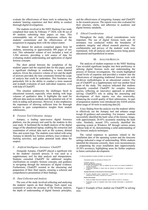 Integrating Autopsy Tools And Artificial Intelligence In Teaching