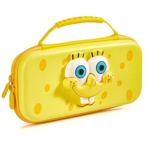 Spongebob Face Nintendo Switch Case Squishable Protective And Compact