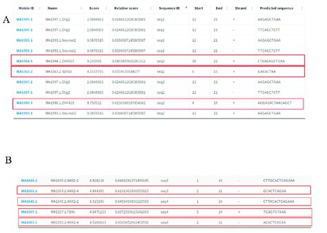 predicted transcription factors associated with the ppp2r5c