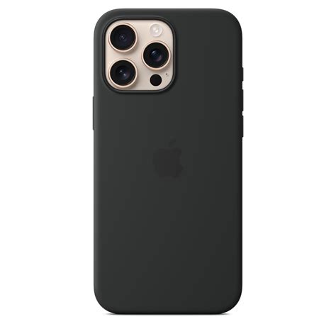 Funda De Silicón Con Magsafe Para El Iphone 16 Pro Max Negro
