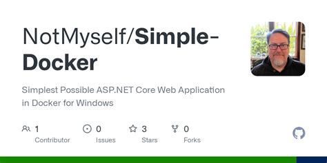 github notmyself simple docker simplest possible asp core web