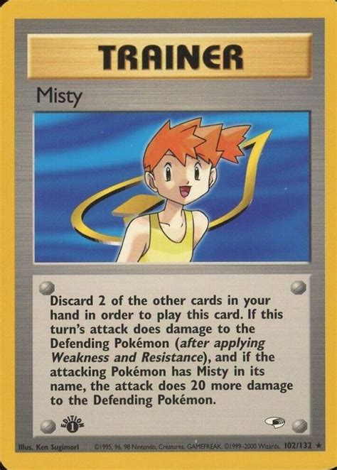 Misty Pokemon Cards Price Guide Sports Card Investor