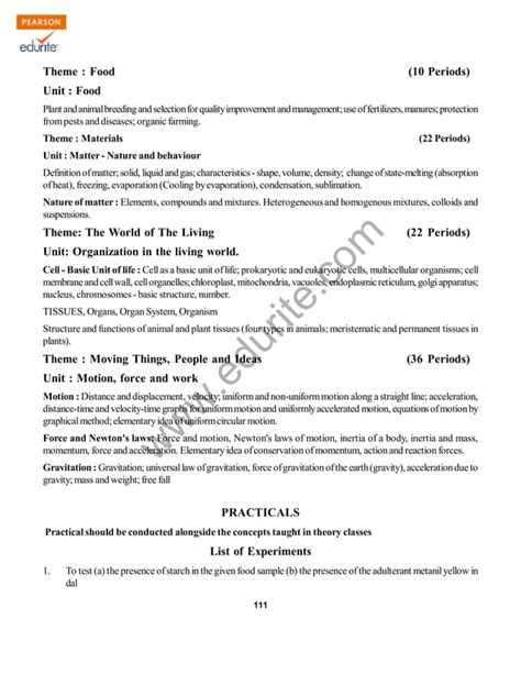 Class 9 Cbse Science Syllabus 2010 11 Pdf