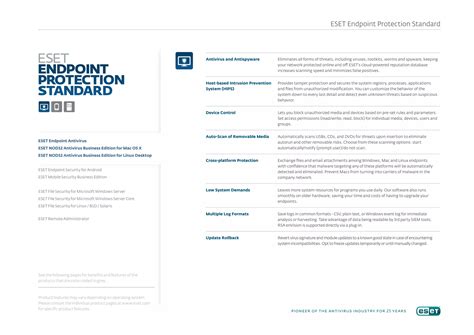 Eset Endpoint Protection Standard Datasheet Pdf