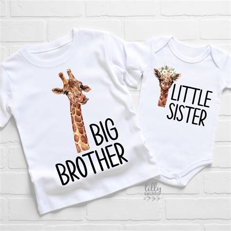 Big Brother Little Sister Set Matching Sibling Outfits Sibling T