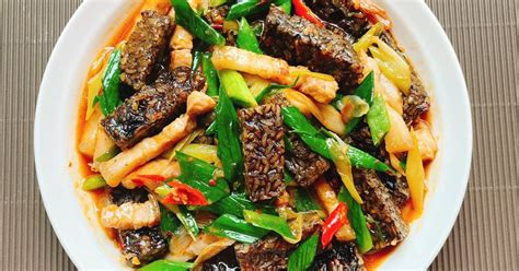 蒜苗米血 食譜與作法 By 浦維老師的料理廚房 Cookpad
