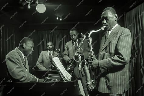 Premium Photo Snapshot Of A 1920s Jazz Band Performing Live On Stage