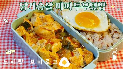 Vlog 🍳닭가슴살 마파두부덮밥 도시락🍱 Youtube