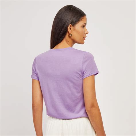 Womens Fitted V Neck Marcy Tee Mott And Bow