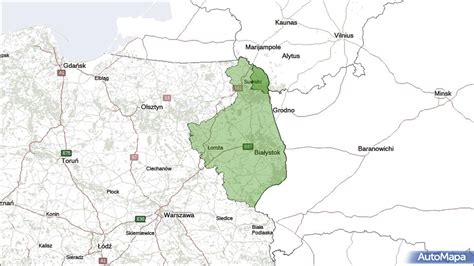 Powiat sejneński województwo podlaskie na mapie Targeo