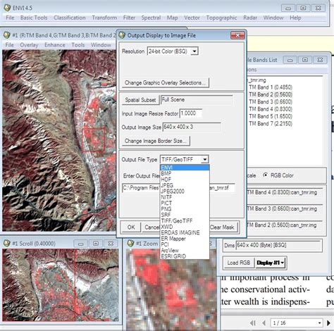 How To Convert An Envi Tiff File To Envi Image File With A Header File