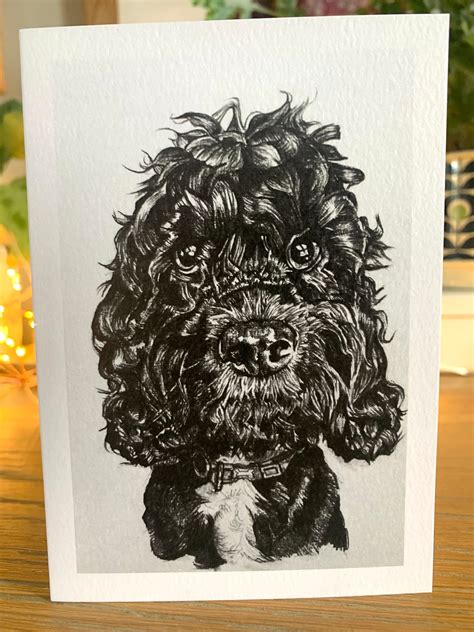 Cockapoo Greetings Card ‘bertie Etsy