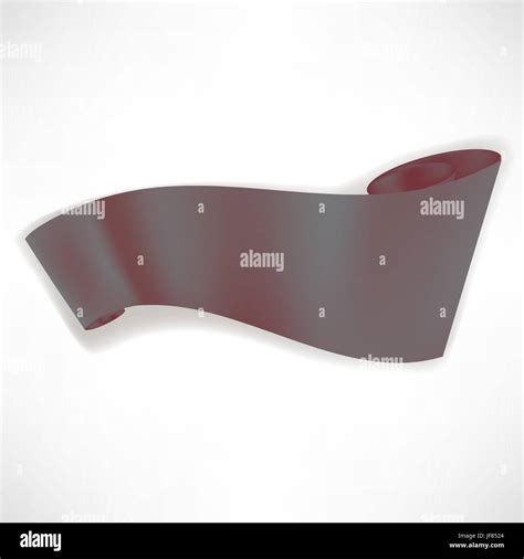 Dark Paper Scroll Isolated On White Background Stock Vector Image And Art