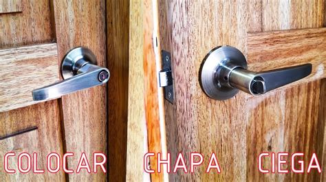Como Instalar Chapa O Cerradura Ciega Para Puertas Interiores De